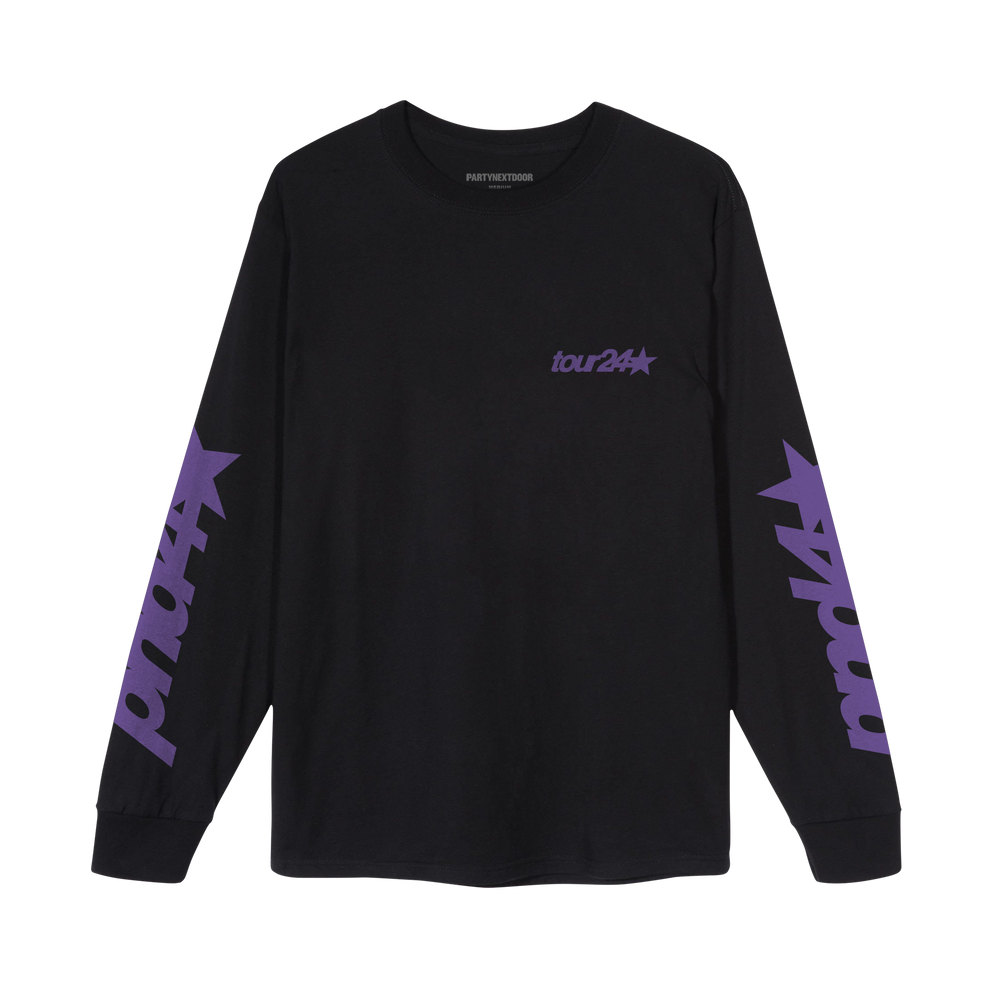 PND Black Long Sleeve Tee | PartyNextDoor Official Merch Store